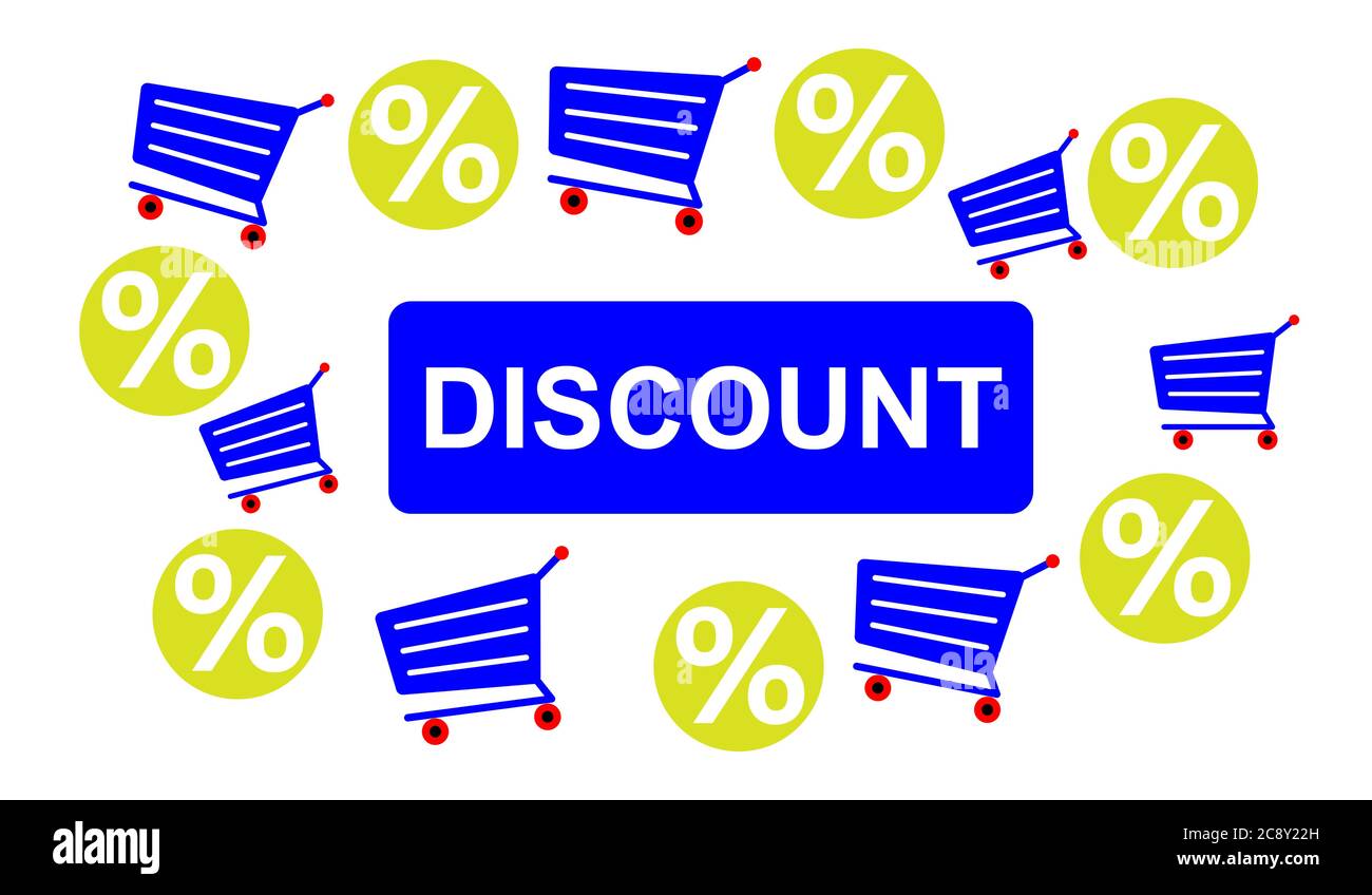 Illustration of a discount concept Stock Photo - Alamy