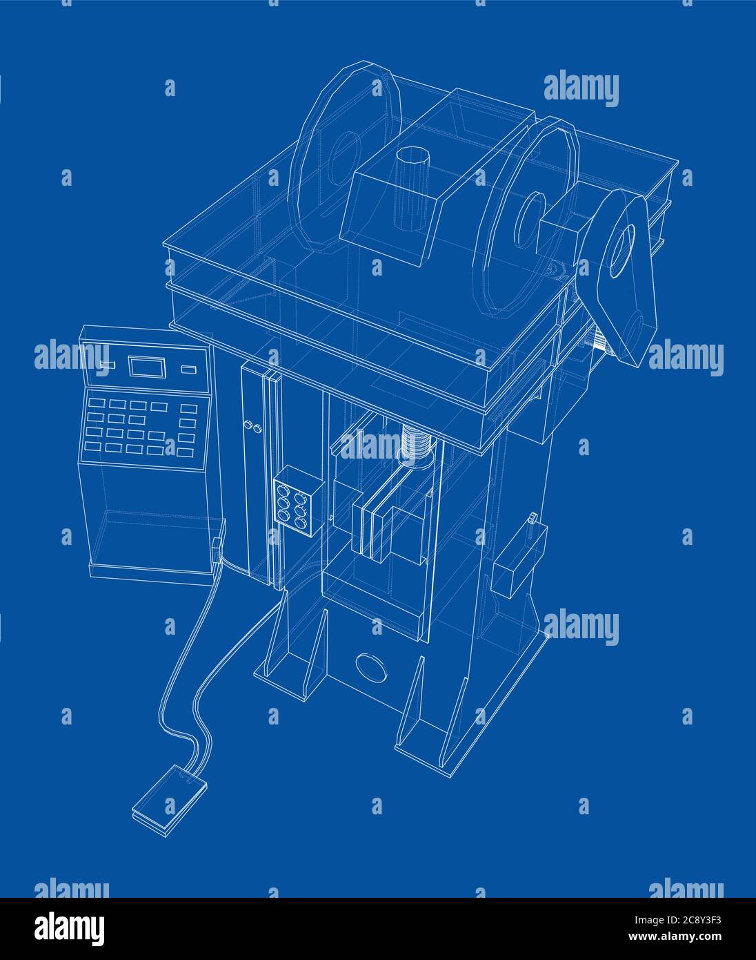 Friction screw press concept outline. Vector Stock Vector Image & Art ...