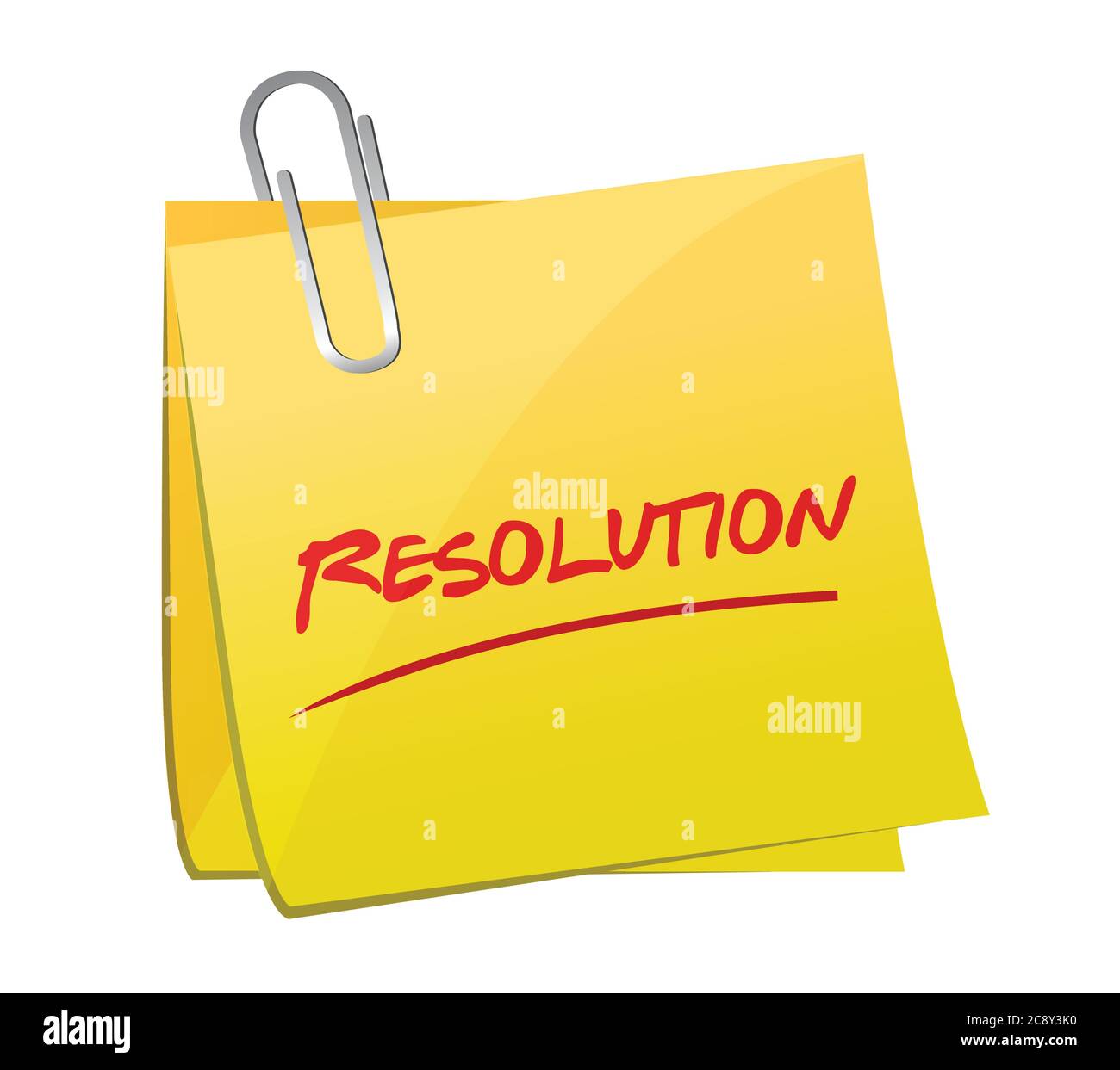Resolution post message illustration design over a white background ...