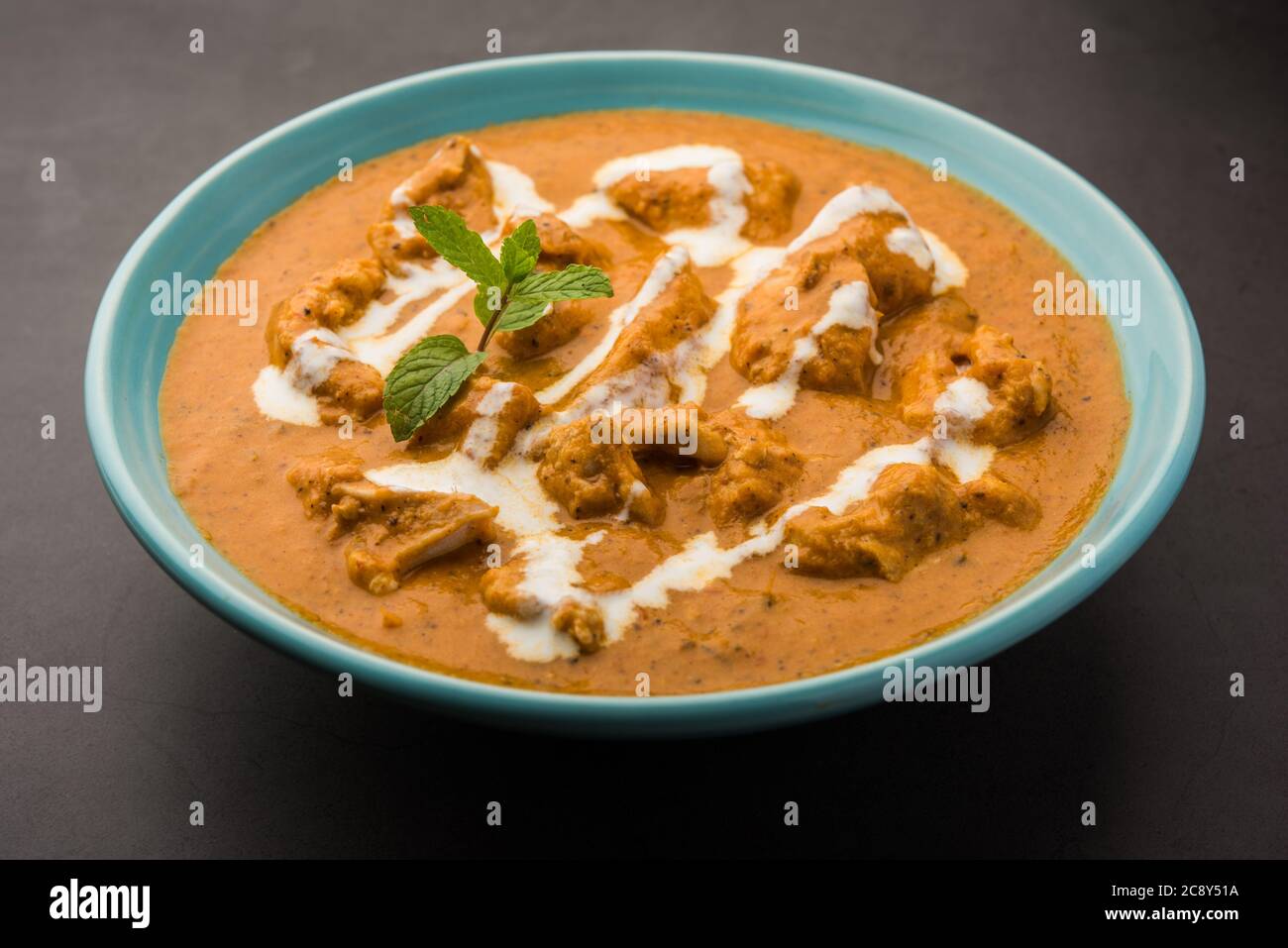 Tasty butter chicken curry or Murg Makhanwala or masala dish from ...