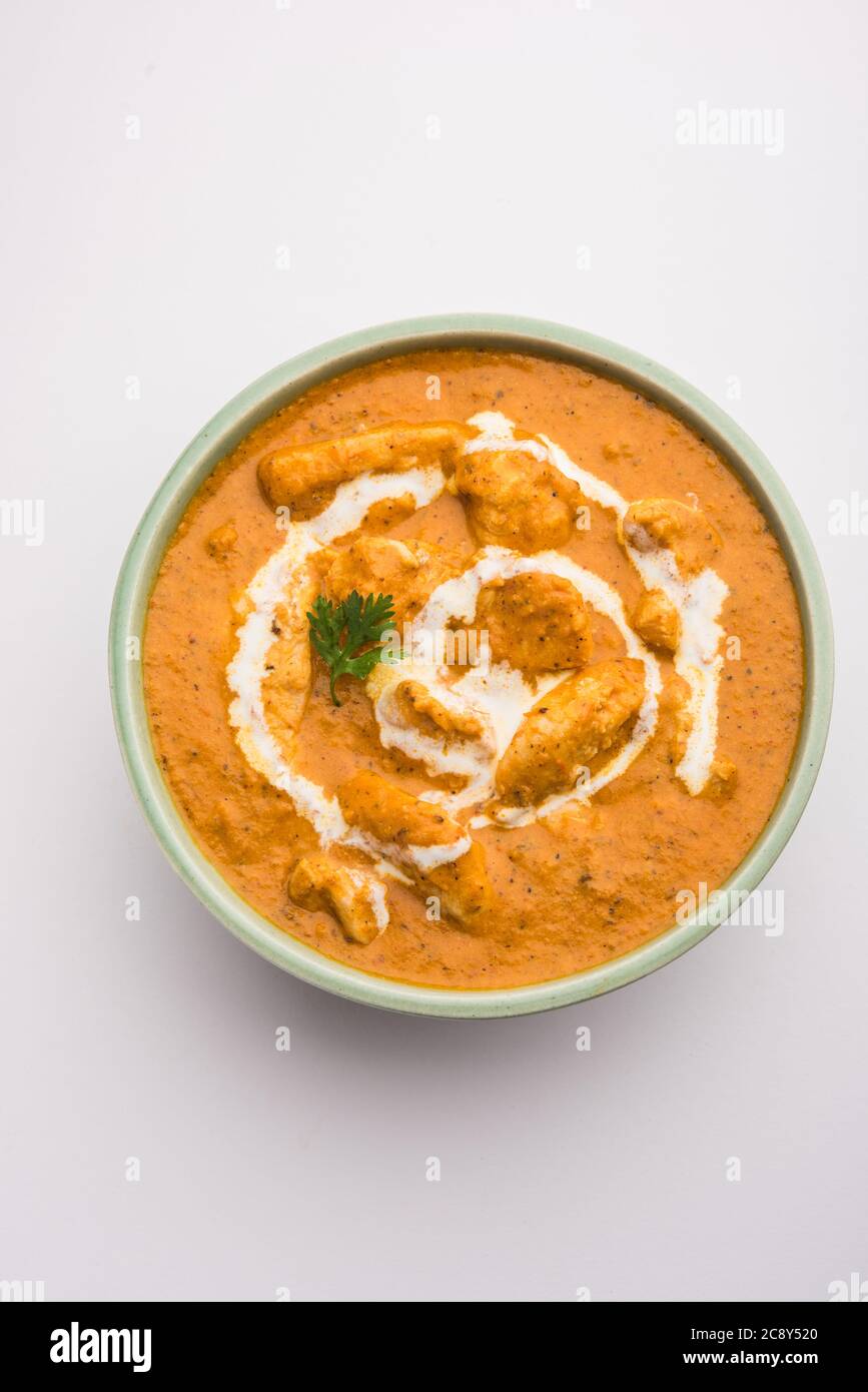 Tasty butter chicken curry or Murg Makhanwala or masala dish from ...