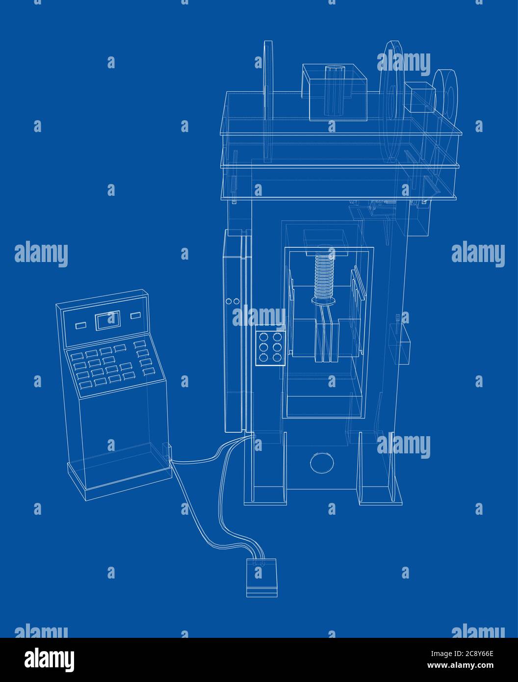 Friction screw press concept outline. Vector Stock Vector Image & Art ...