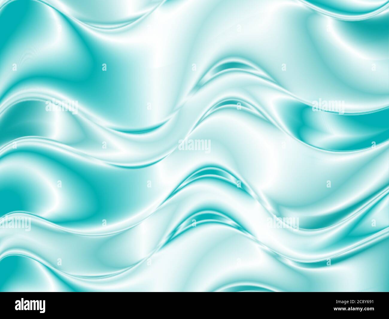 Blue wrinkled fabric or liquid wave. Grunge silk. Wavy folds. The ...