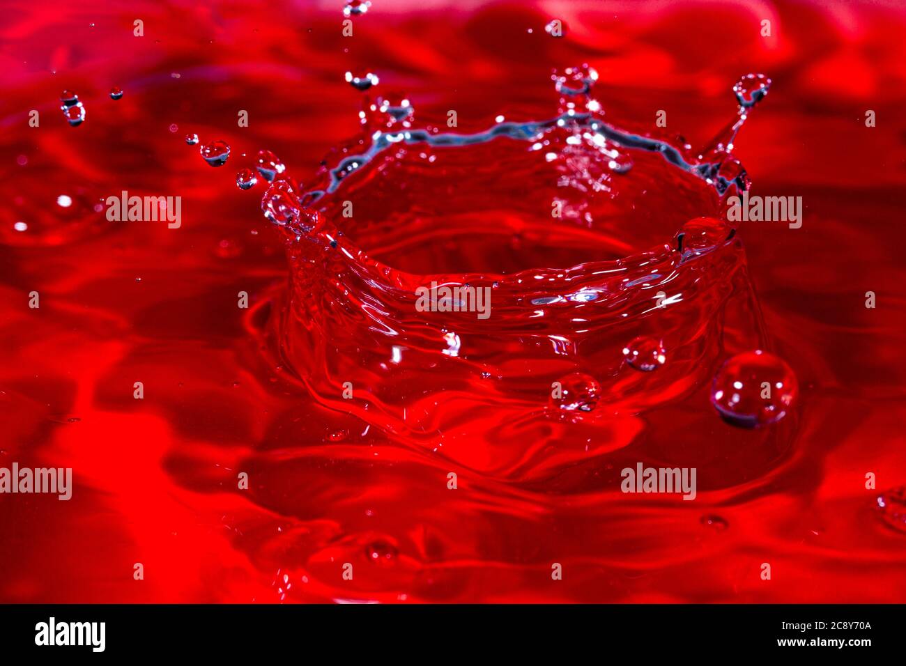 figures and shapes of water produced by splash photographed very ...