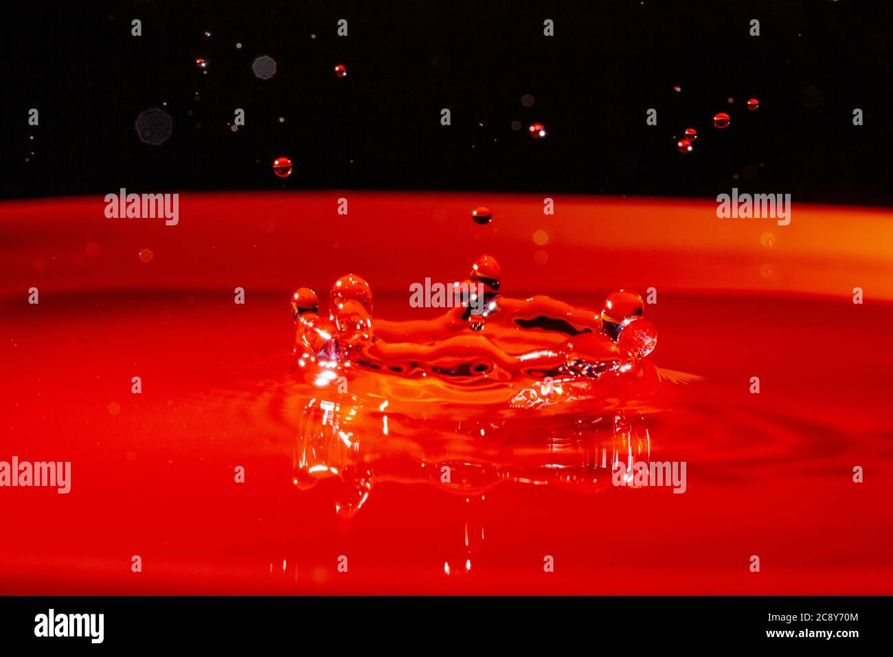 figures and shapes of water produced by splash photographed very ...