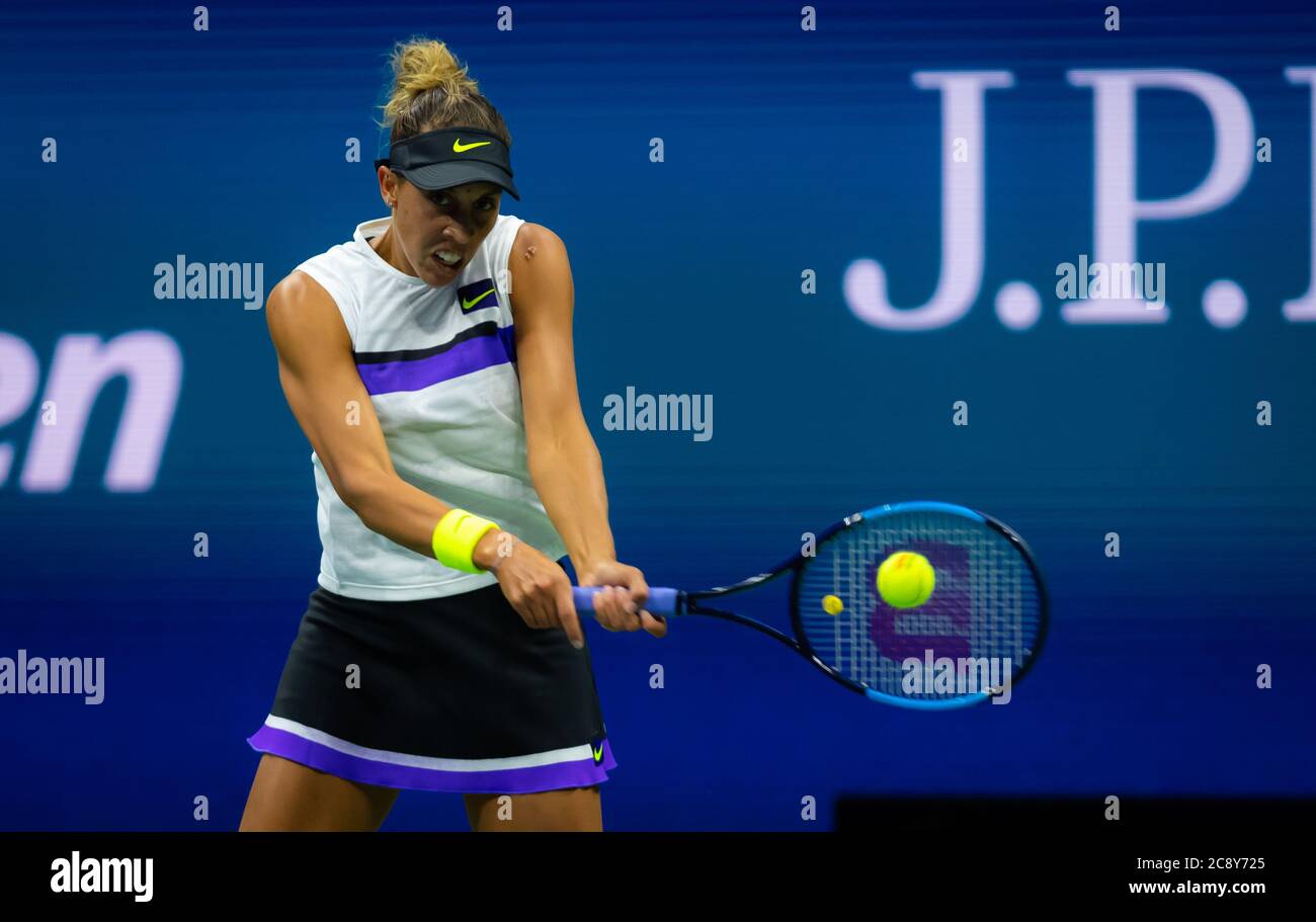 Madison Keys of the United States in action during her third-round ...