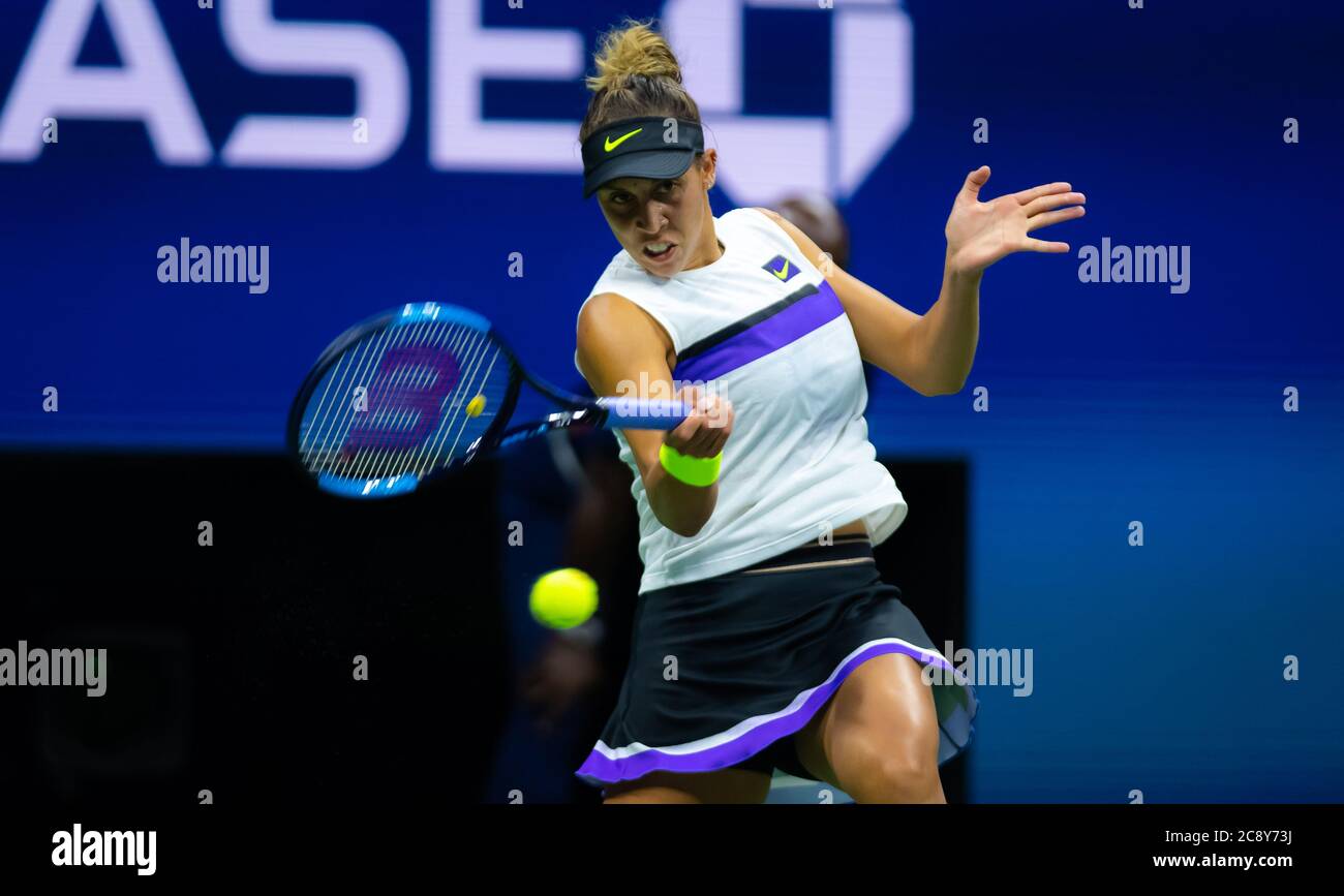 Madison Keys of the United States in action during her third-round ...
