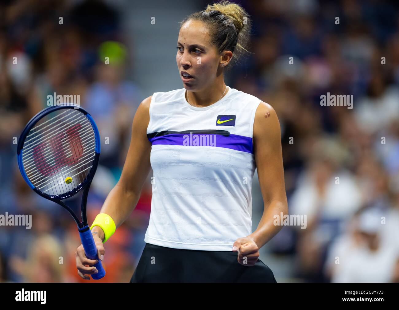 Madison Keys of the United States in action during her third-round ...