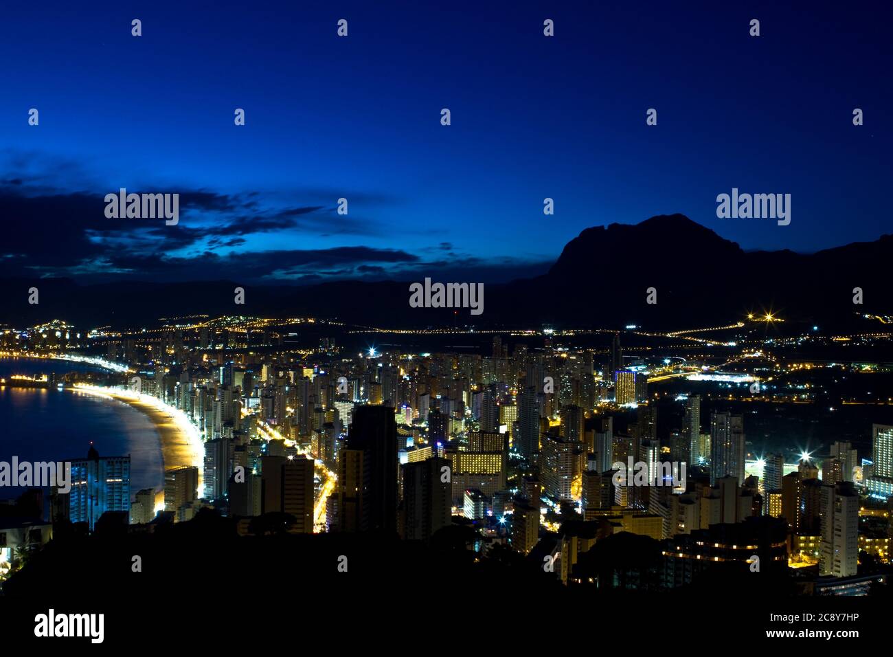 Benidorm night hi-res stock photography and images - Alamy
