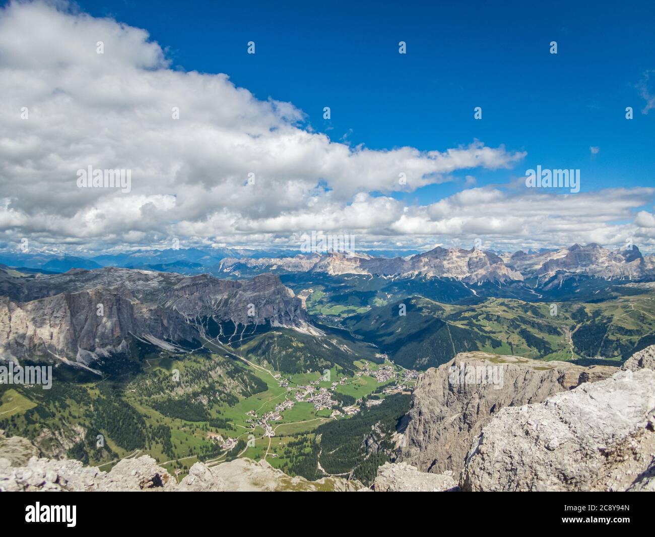 Climbing on the Pisciadu via ferrata of the Sella group in the ...