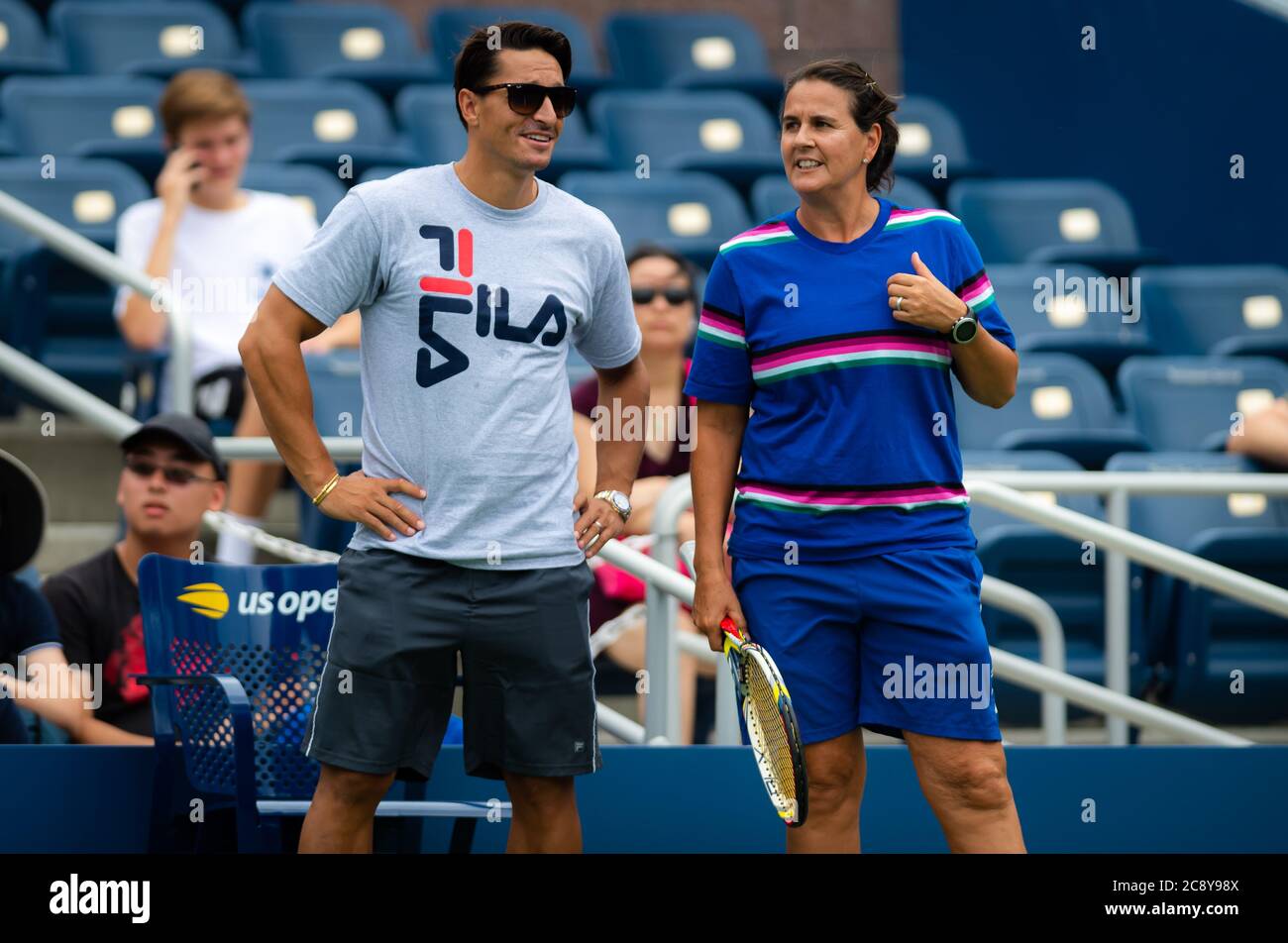 Michal Hrdlicka during practice at the 2019 US Open Grand Slam tennis ...