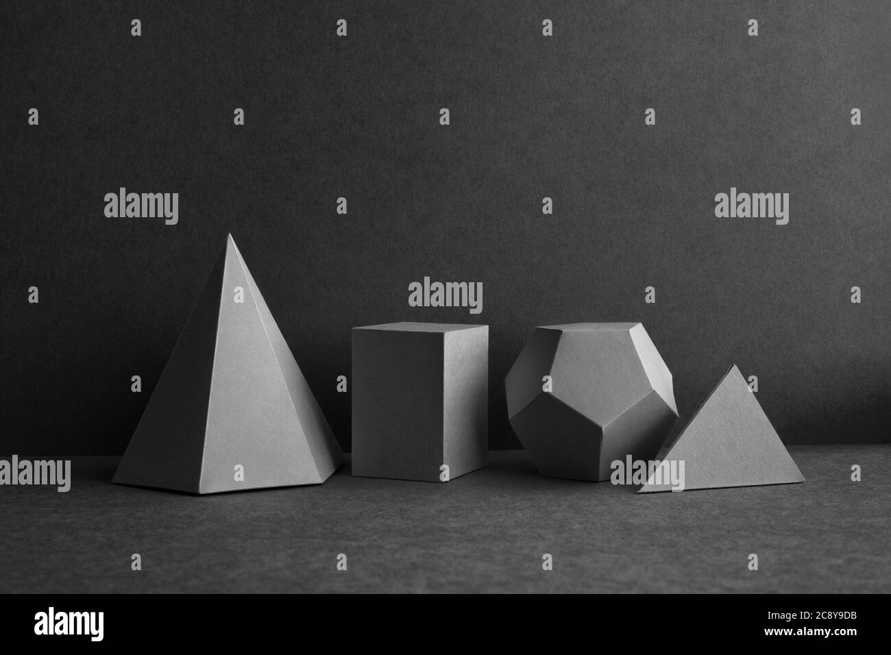 Platonic solids white hi-res stock photography and images - Alamy