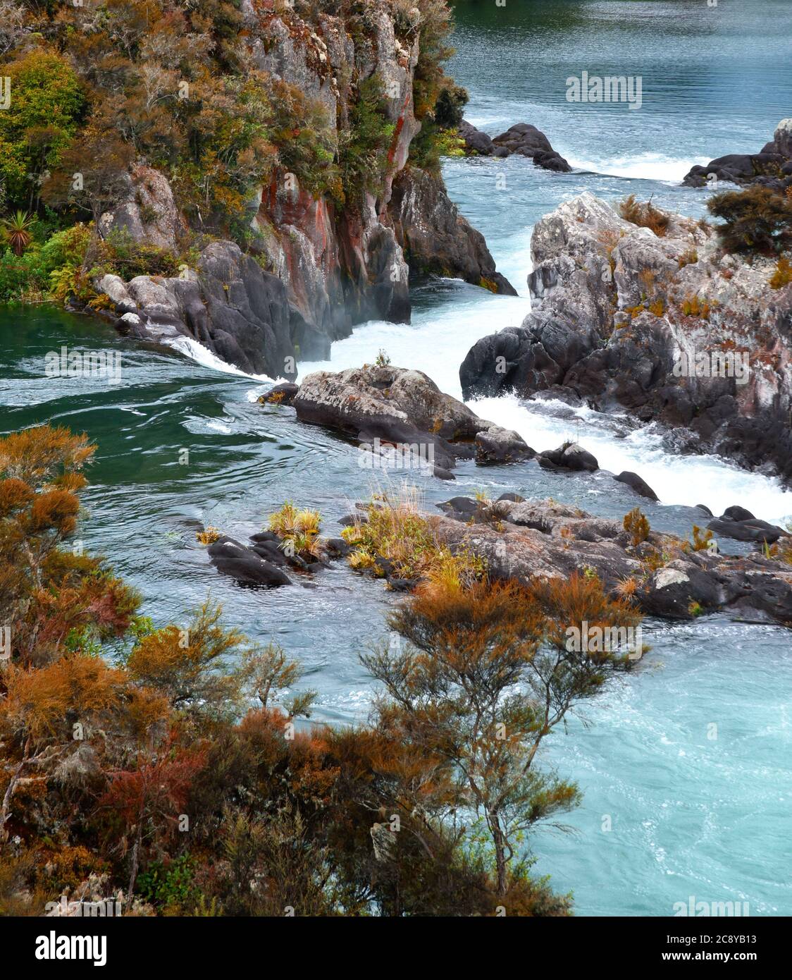 new zealand waterfalls Stock Photo - Alamy