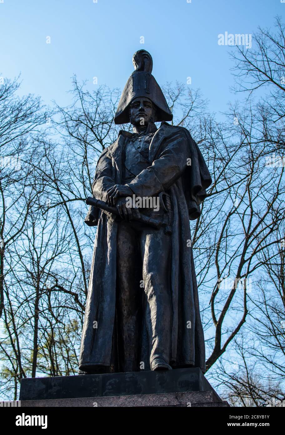 Bronze monument to Russian Field Marshall Barclay de Tolly Stock Photo ...