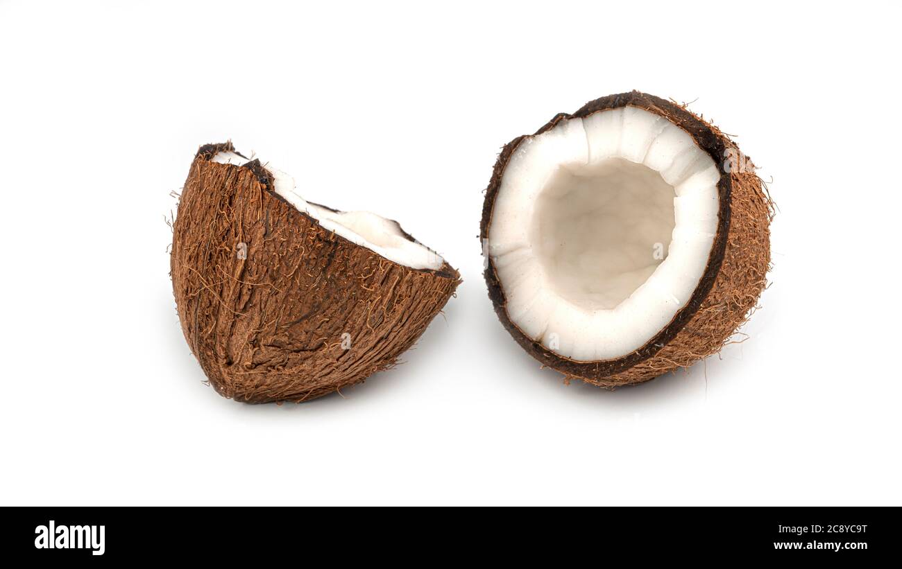 Broken coconut hi-res stock photography and images - Alamy