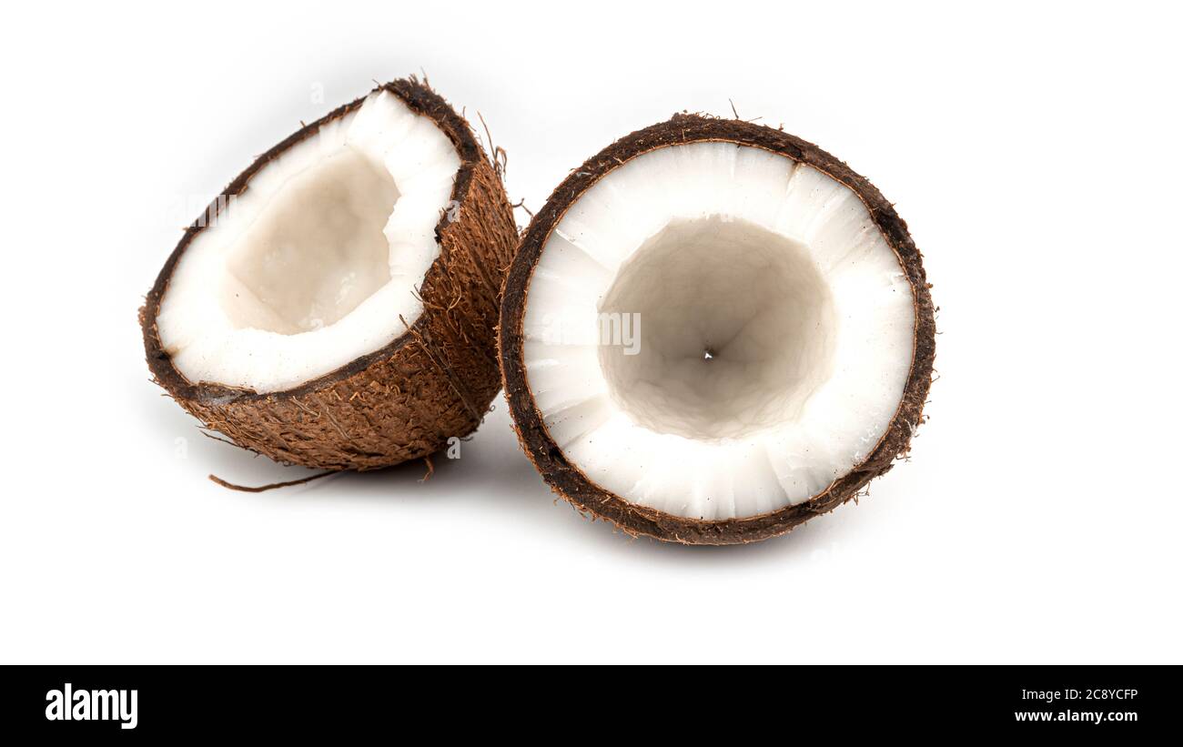 Broken coconut hi-res stock photography and images - Alamy