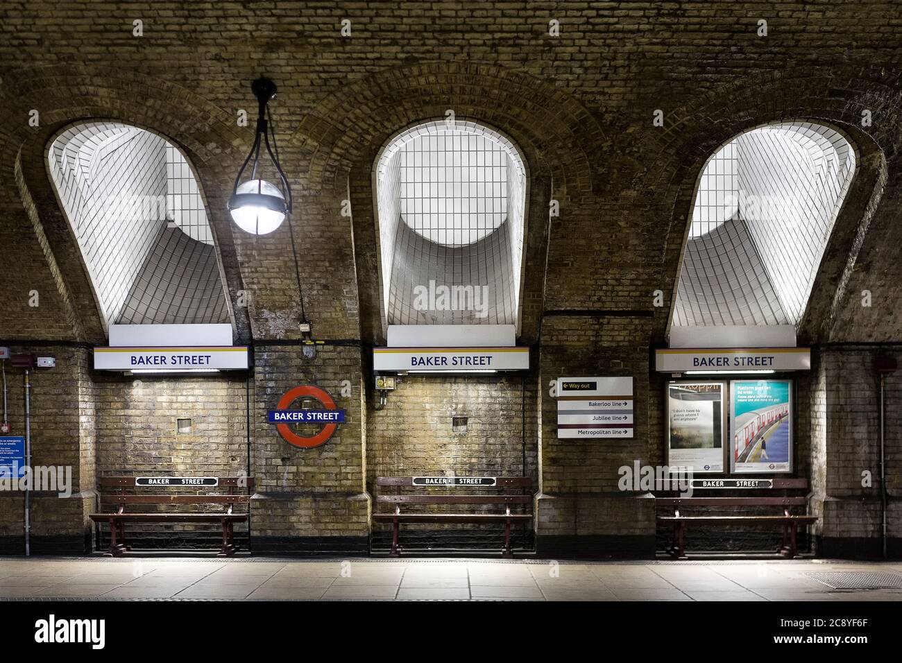 Baker Street Platform Stock Photo - Alamy