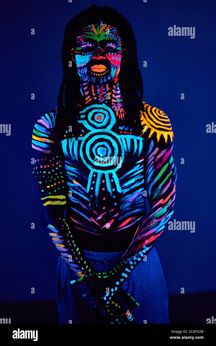 Ultraviolet fluorescence painting hi-res stock photography and images ...