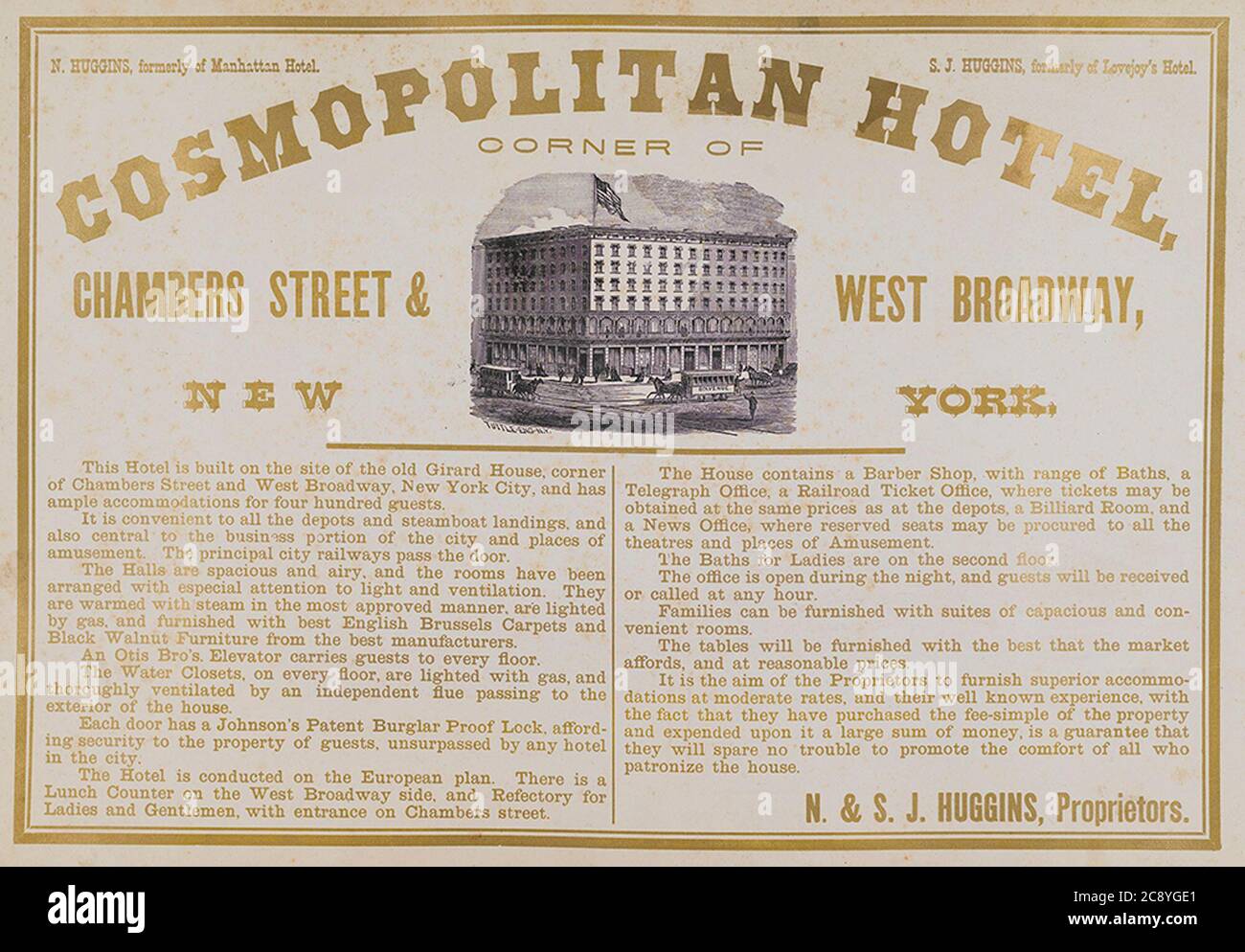 Cosmopolitan hotel history hi-res stock photography and images - Alamy