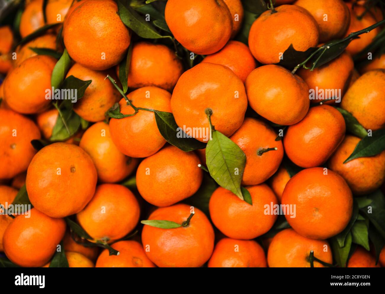 mandarin oranges for sale at a market, Vietnam, Southeast Asia Stock ...