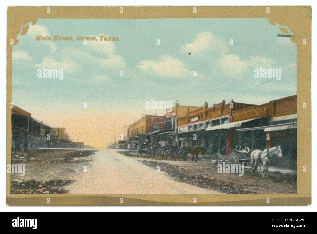 Main Street, Itasca, Texas Stock Photo - Alamy