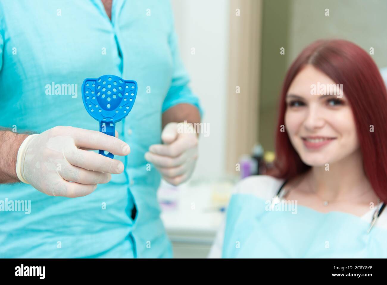 Dental impression patient hi-res stock photography and images - Alamy