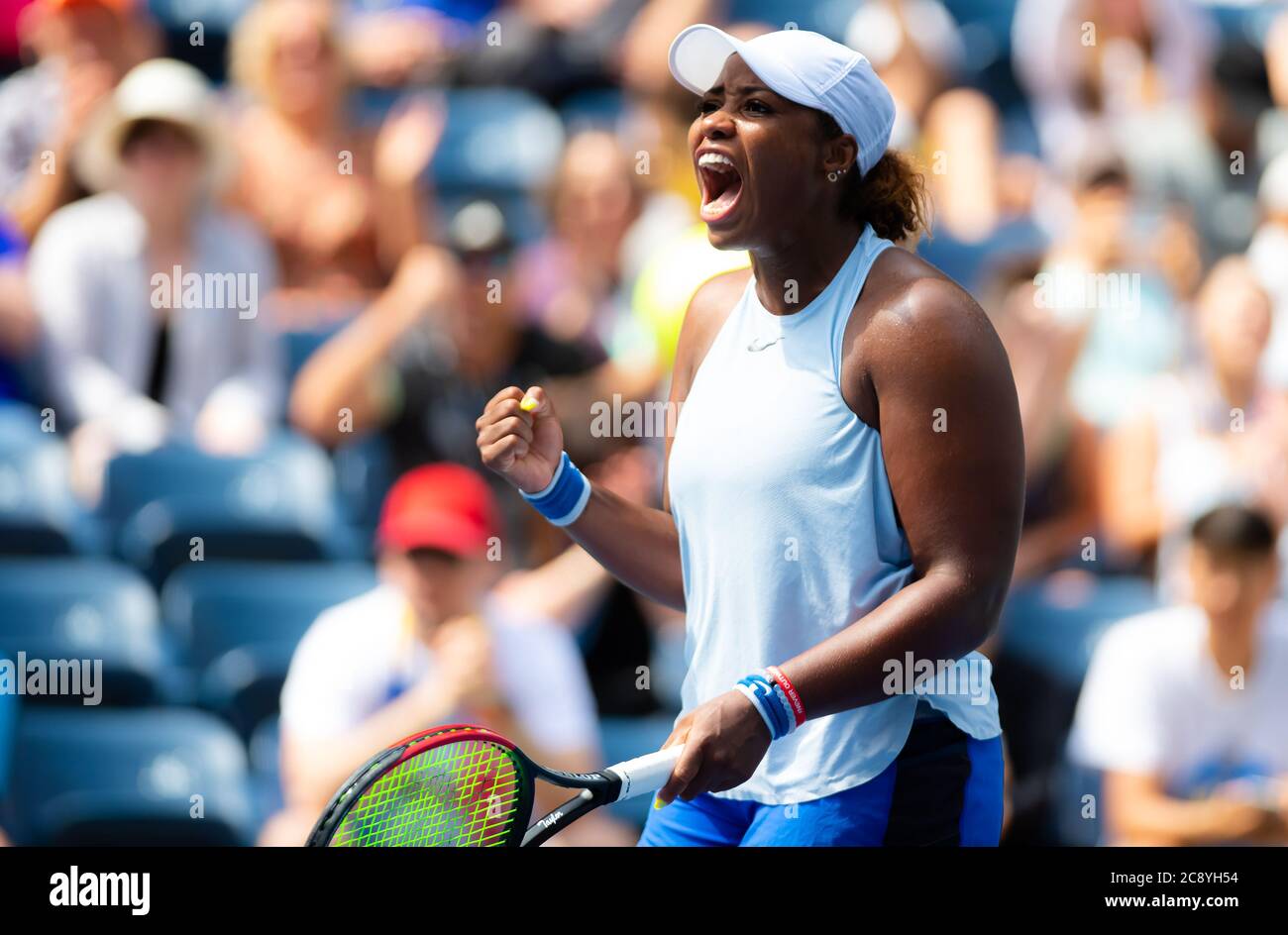 Taylor Townsend of the United States in action during her third-round ...