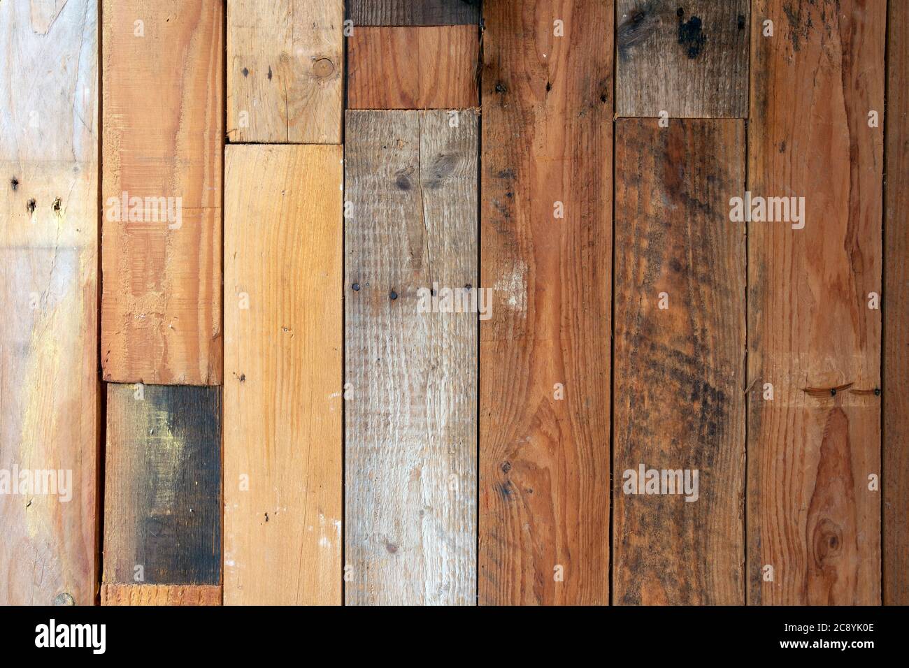 Various colored wood pallets retro design background texture. modern ...