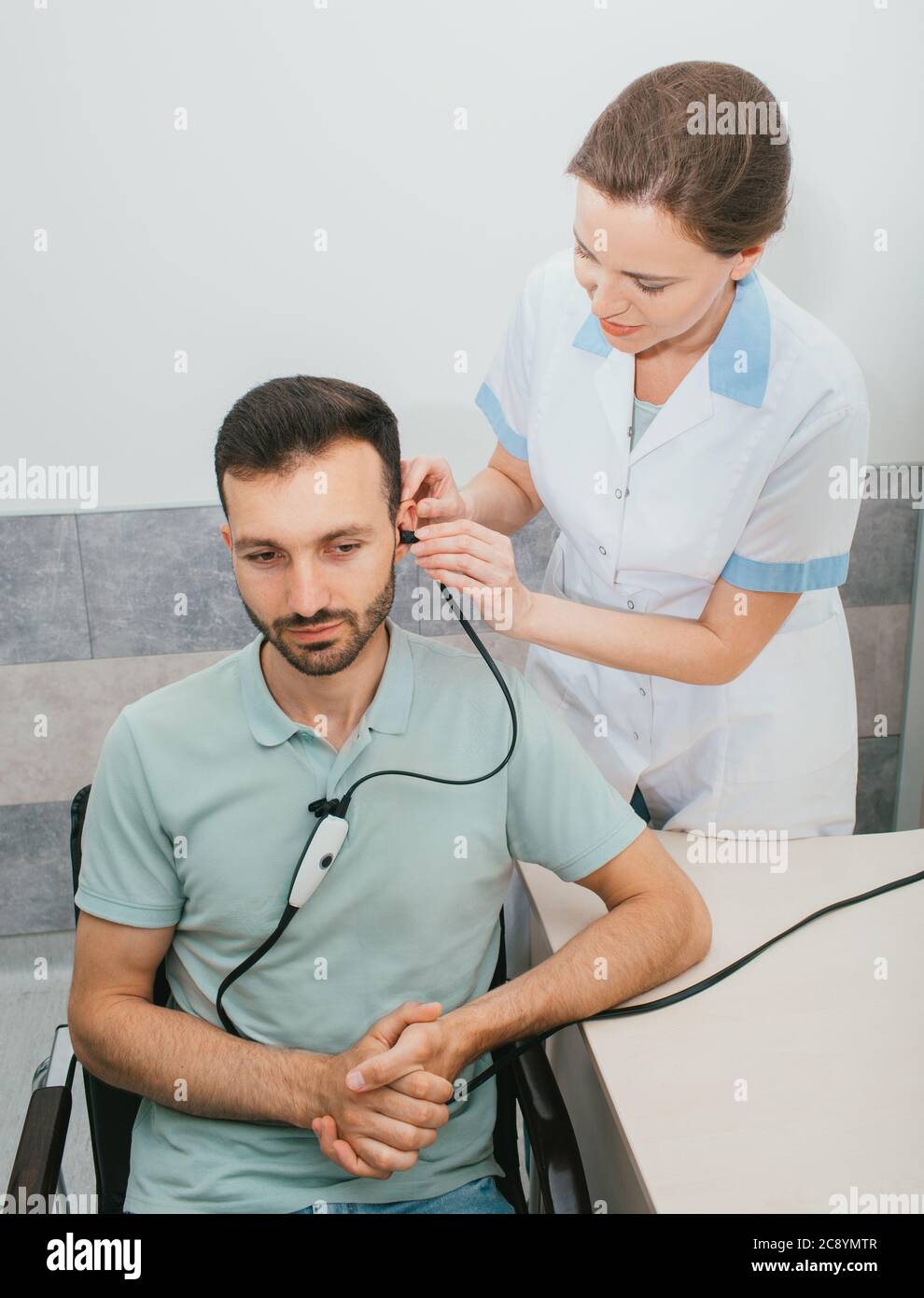 Tympanometry examination hi-res stock photography and images - Alamy