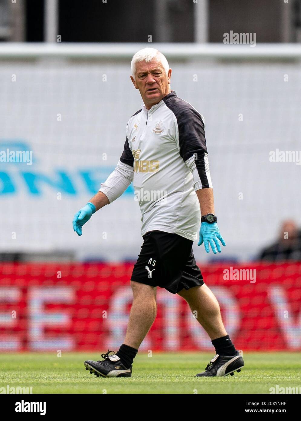 Newcastle, UK. 26th July, 2020. Newcastle United kitman Neil Stoker ...