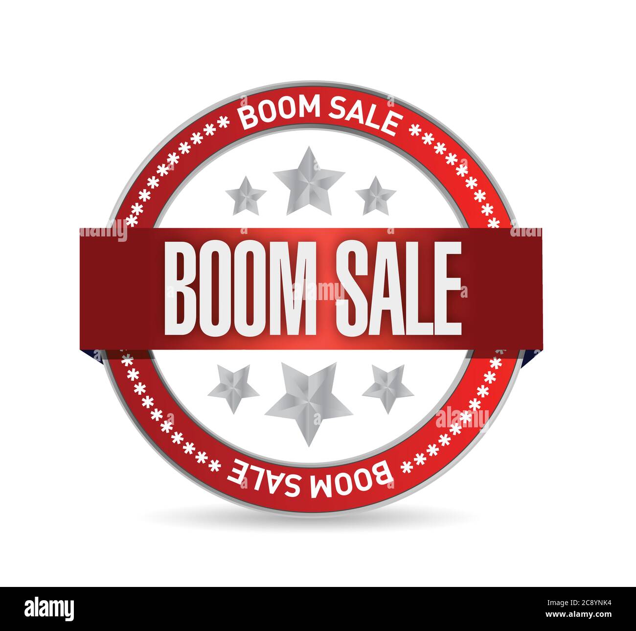 Boom sale seal illustration design over a white background Stock Vector ...