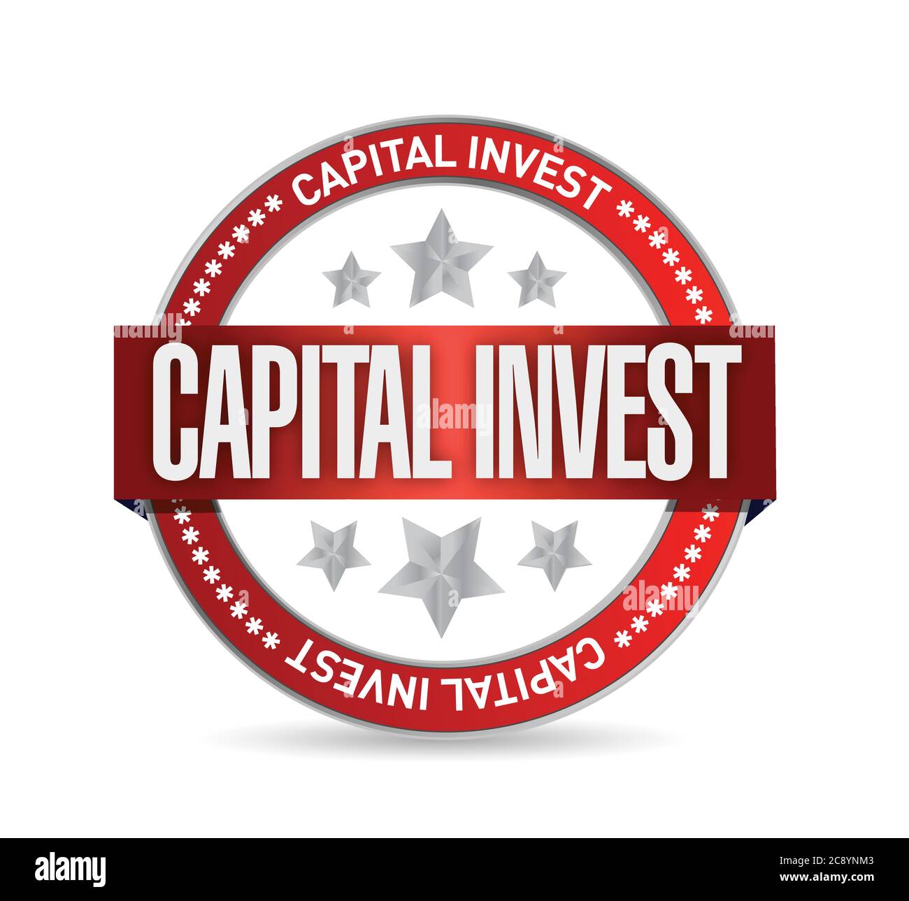Capital investment seal illustration design over a white background ...