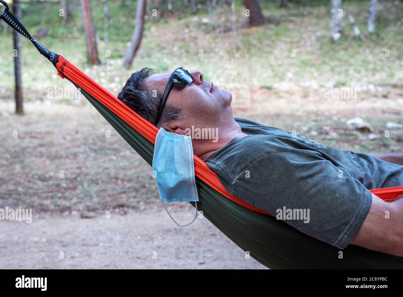 Man resting outside hi-res stock photography and images - Alamy