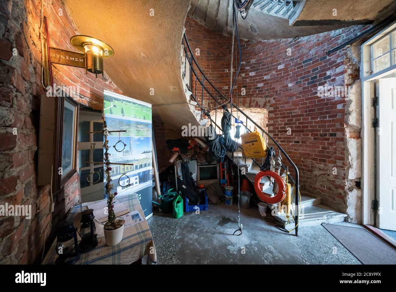 Inside Bengtskär lighthouse, Kemiönsaari, Finland Stock Photo - Alamy