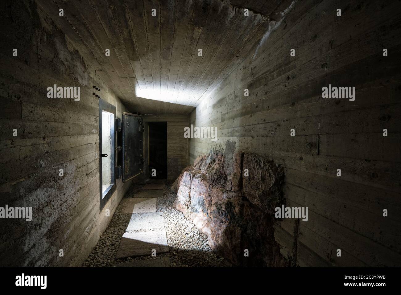 Old wartime bunker at Pirttisaari island, Porvoo, Finland Stock Photo ...