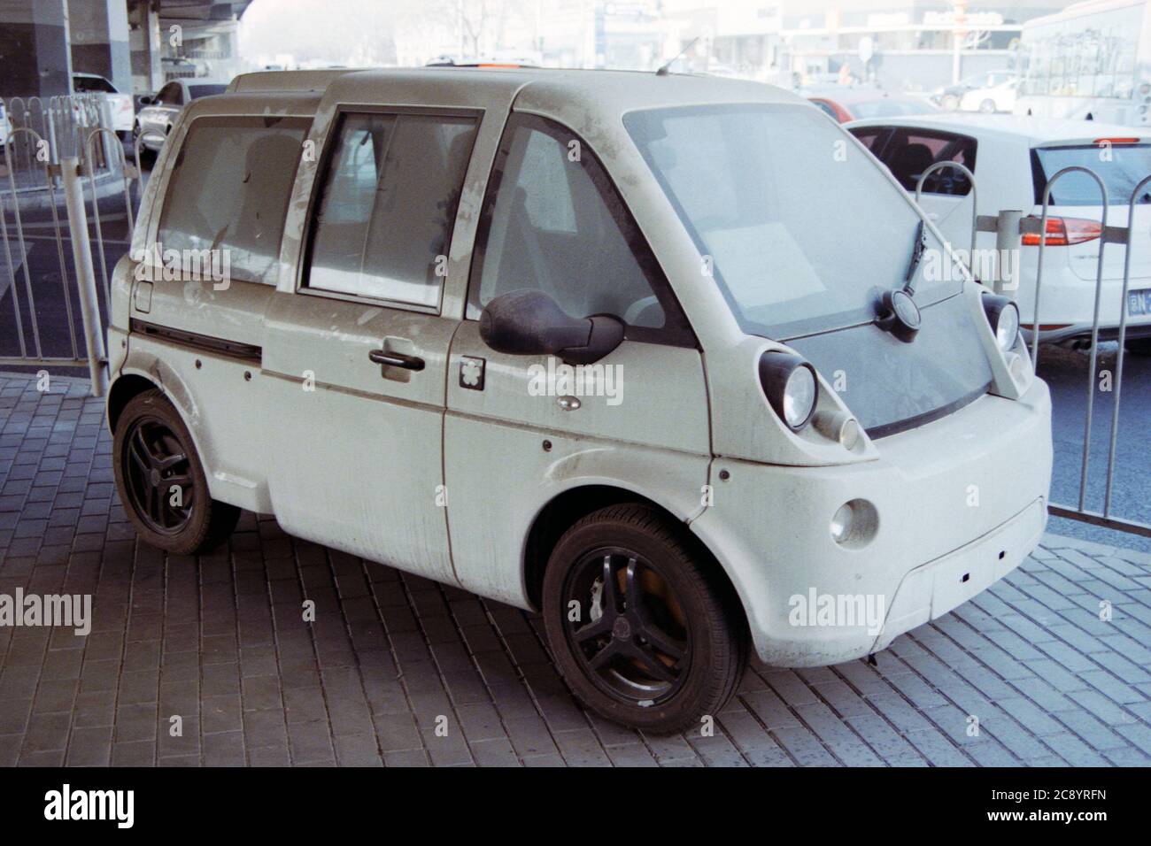 Beijing, China - Summer 2019. Disused Mia car in a parking lot Stock ...