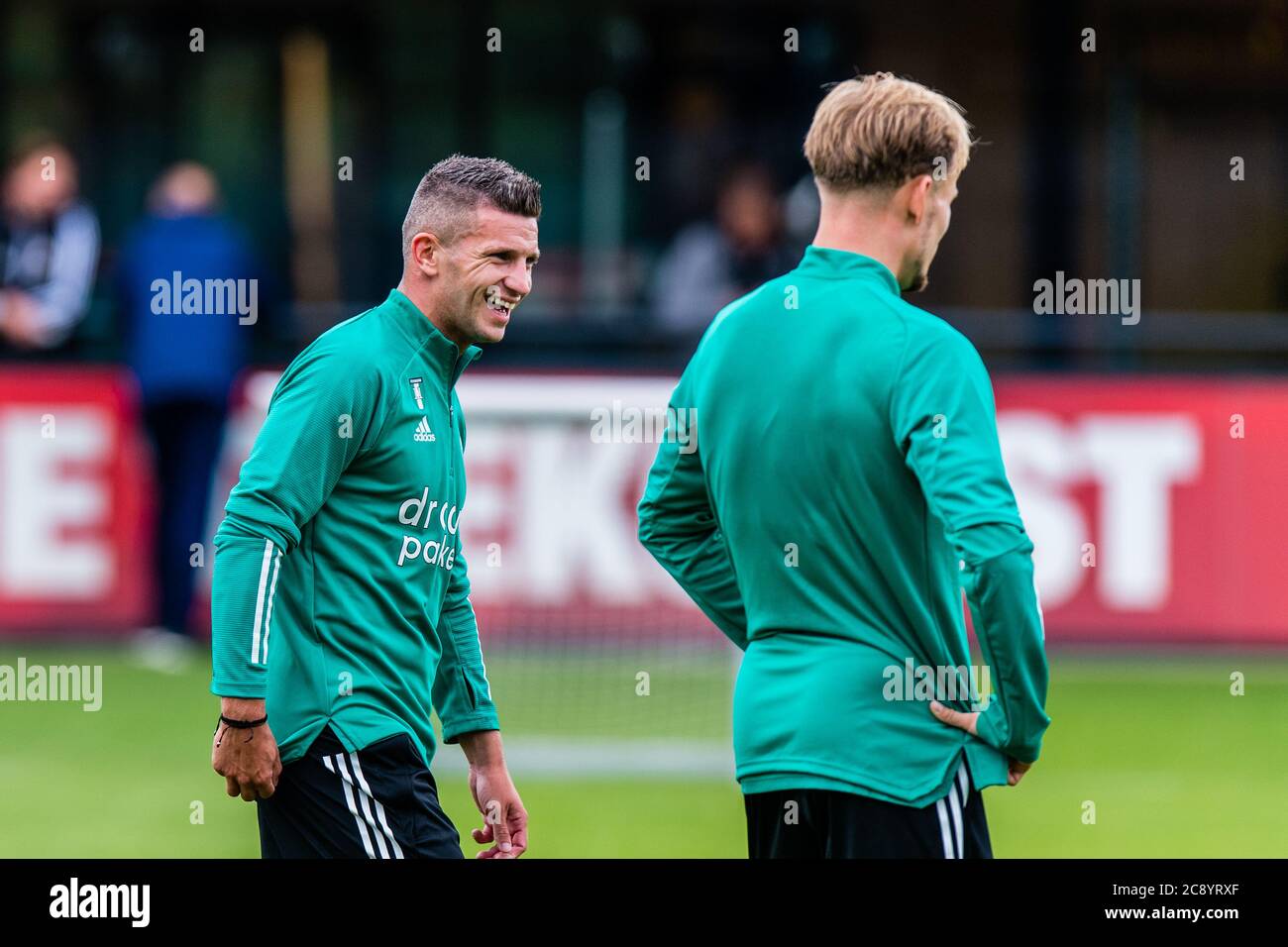 ROTTERDAM, NETHERLANDS - JULY 27: Feyenoord player Bryan Linssen seen ...