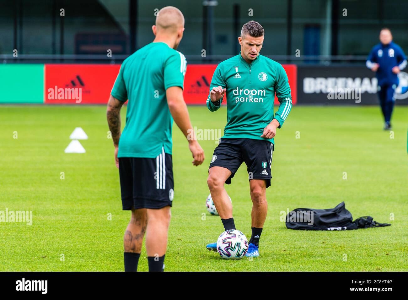 ROTTERDAM, NETHERLANDS - JULY 27: Feyenoord player Bryan Linssen seen ...