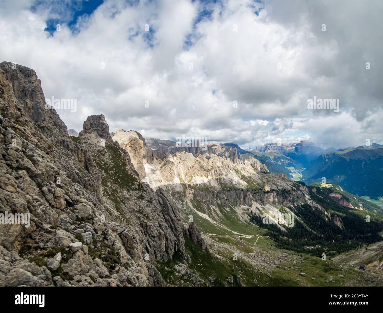 Climbing on the Rotwand and Masare via ferrata in the rose garden in ...