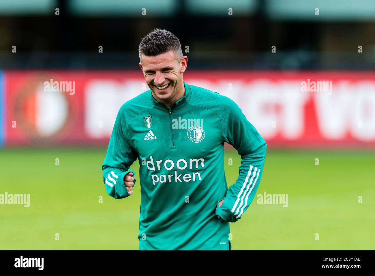 ROTTERDAM, NETHERLANDS - JULY 27: Feyenoord player Bryan Linssen seen ...