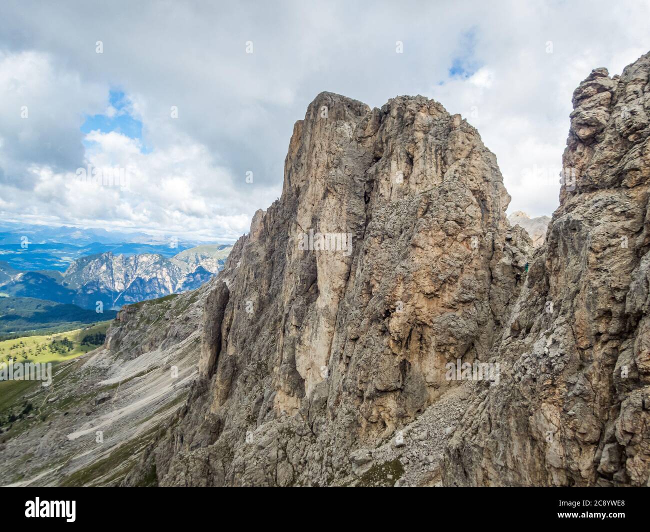 Climbing on the Rotwand and Masare via ferrata in the rose garden in ...