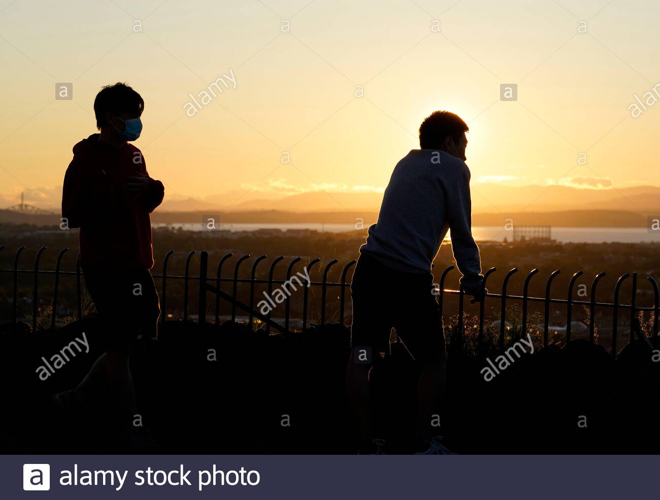 Silhouettes people colour hi-res stock photography and images - Alamy