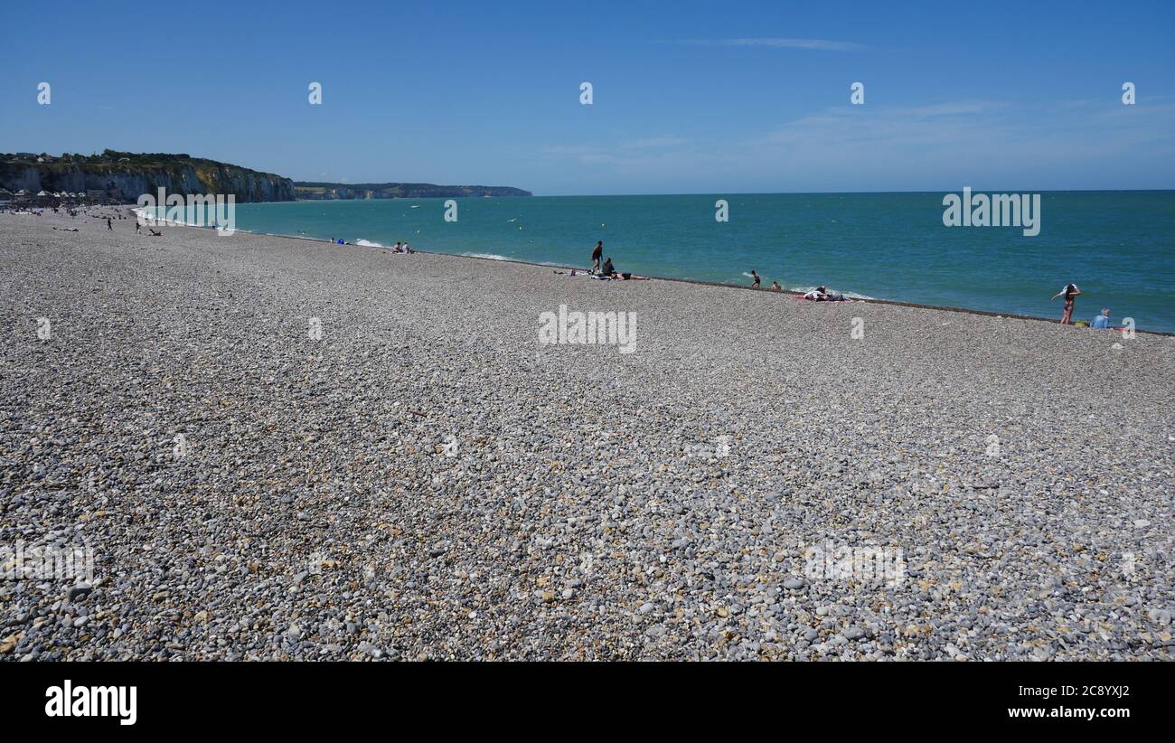 Pebble beach, Dieppe, Seine-Maritime, Normandy, France Stock Photo - Alamy