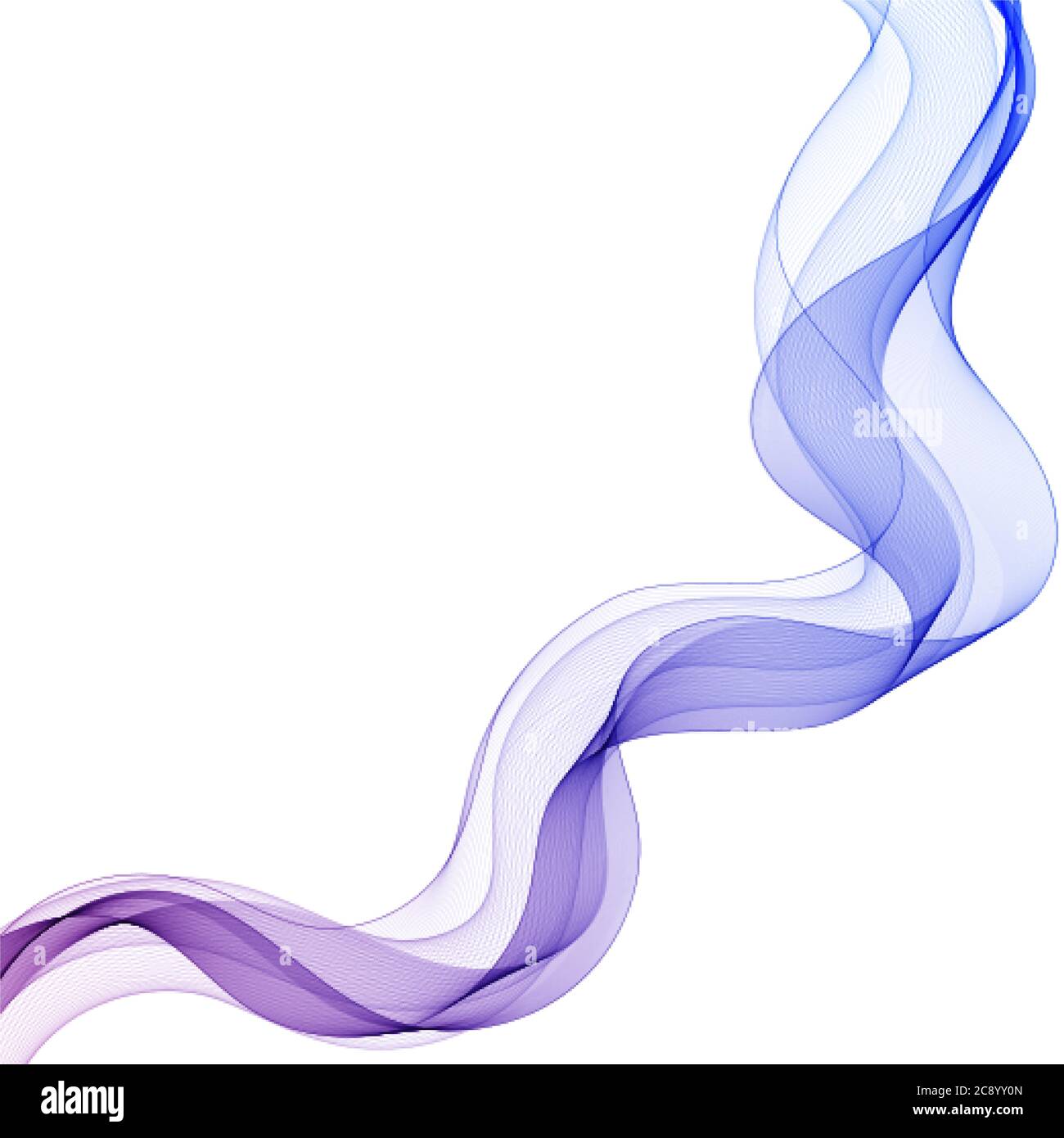 Blue abstract curve. Vector wave. Working background. Magazine ...