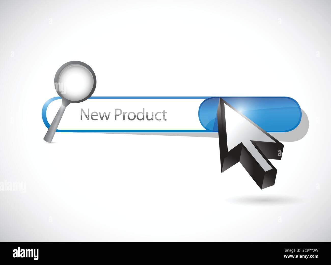 New product search bar illustration design over a white background ...