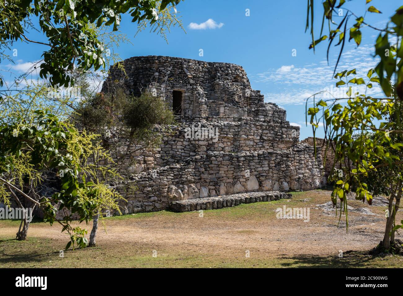 The Temple of the Painted Niches in the ruins of the Post-Classic Mayan ...