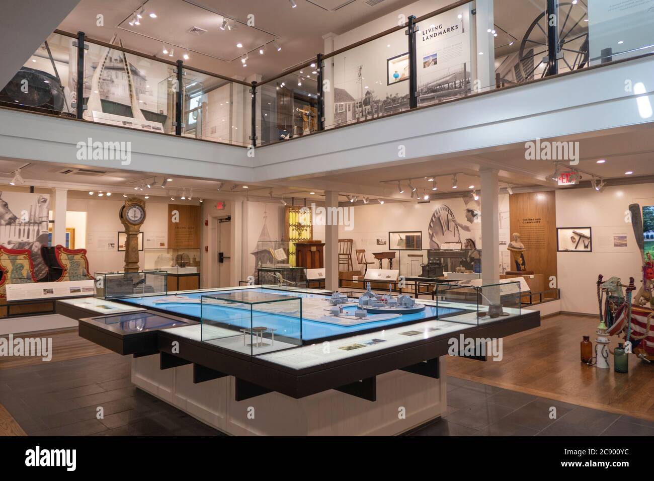 Carnegie Library displays in Edgartown Martha's Vineyard Massachusetts ...