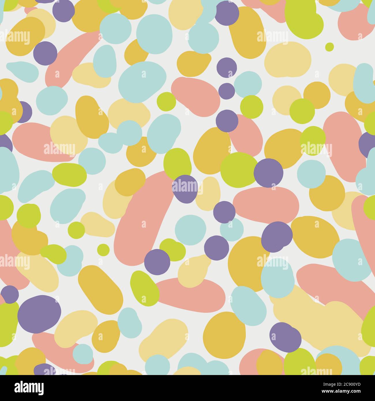 pastel candy colored spots seamless vector pattern Stock Vector Image ...