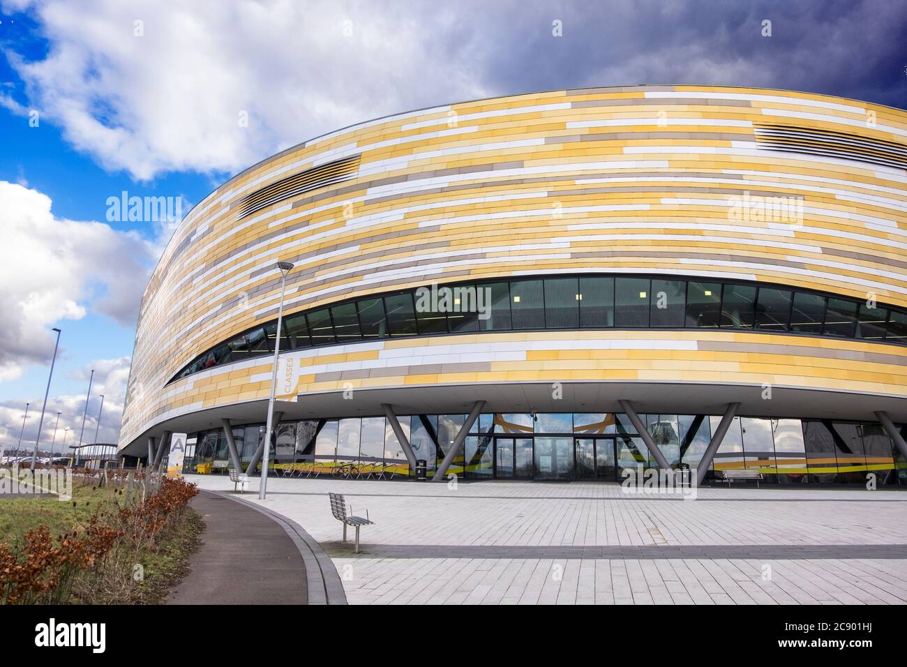 Modern design sports stadium Stock Photo - Alamy