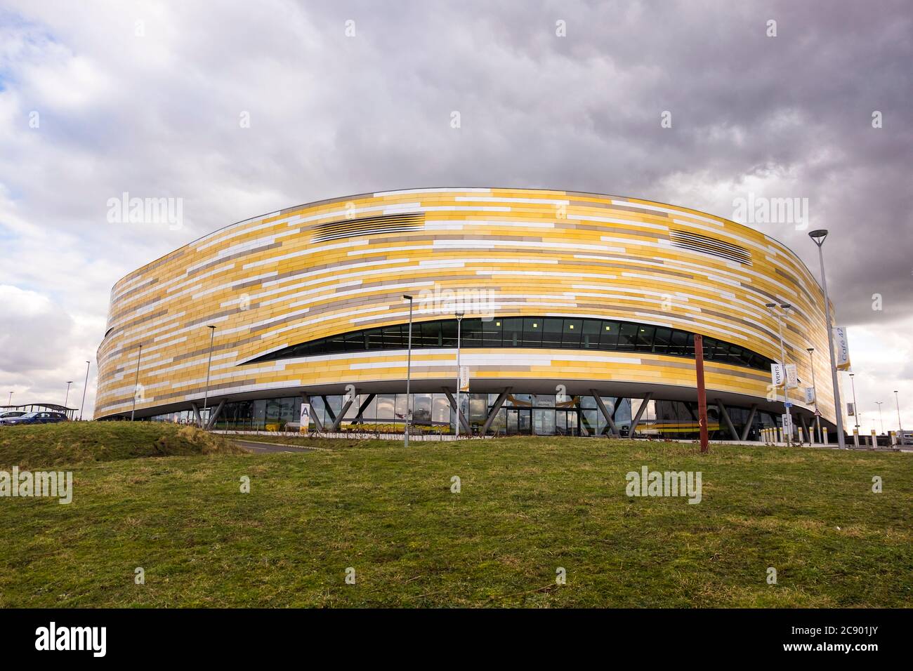 Modern design sports stadium Stock Photo - Alamy